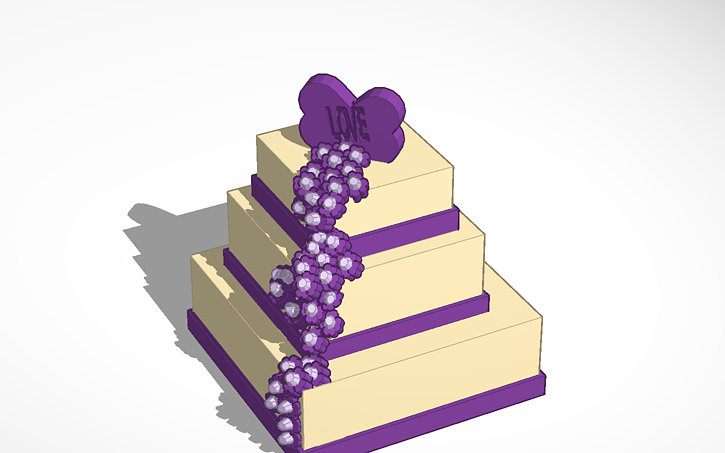 3D design wedding cake - Tinkercad