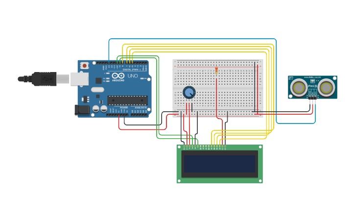Circuit design Sensor digital - Tinkercad