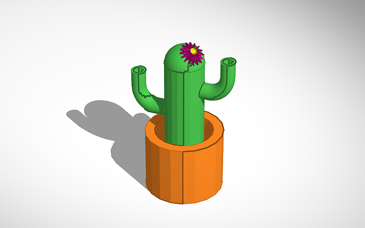 3D design Cactus plant - Tinkercad