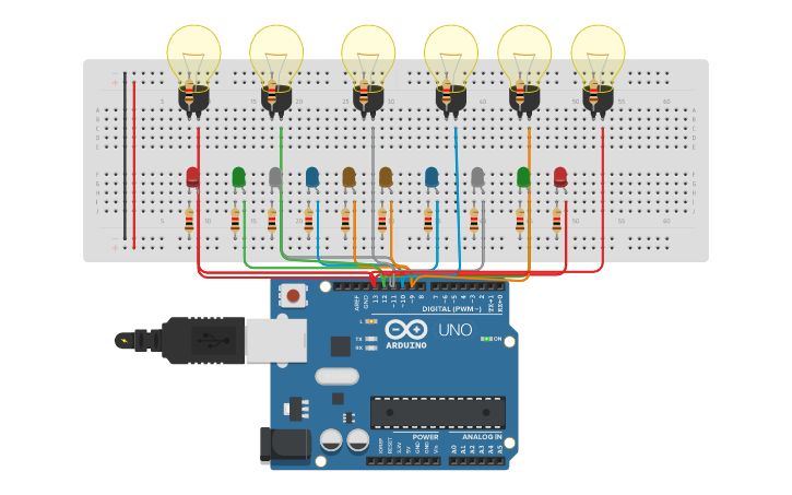 Circuit design Examen Practico - Ara - Tinkercad