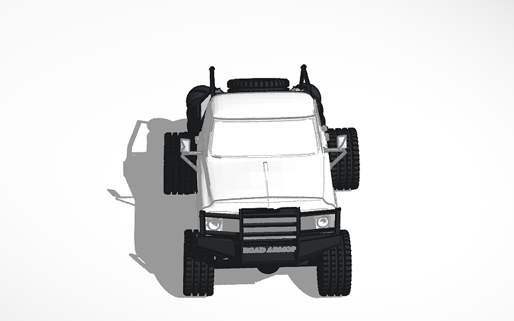 3D design Chevy 3500 HD diesel dually - Tinkercad