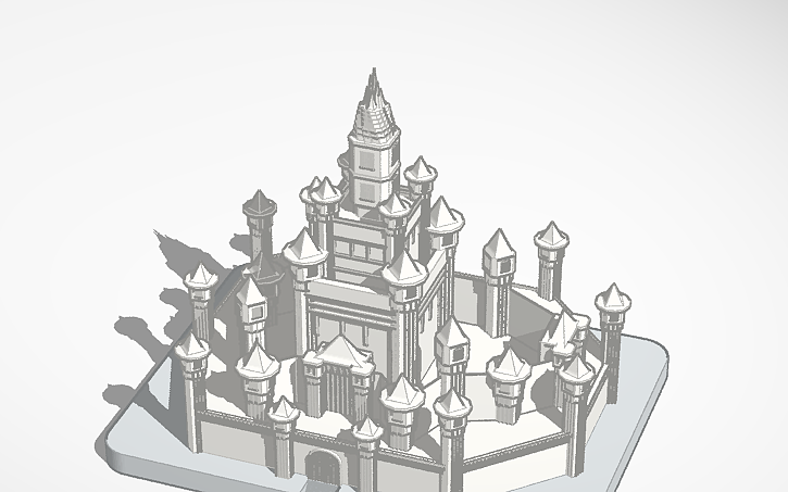 3D design Origami Castle - Tinkercad