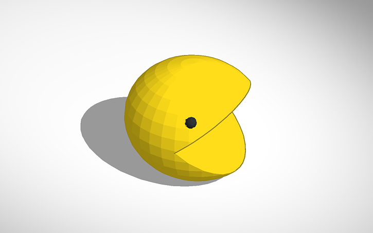 3D design Pacman | Tinkercad