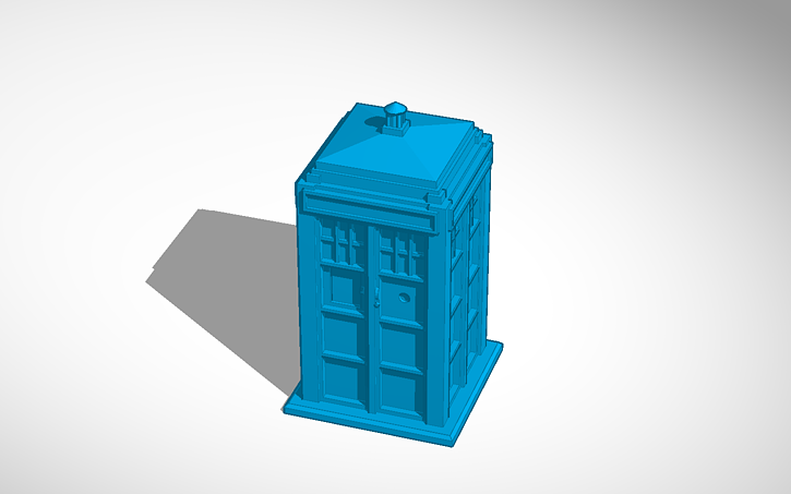 3D design Tardis | Tinkercad