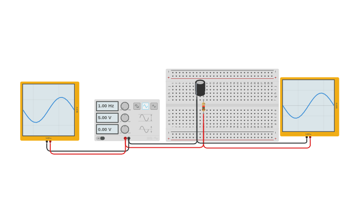 Circuit design RC Integrator and Differentiator | Tinkercad Circuit design RC Integrator and Differentiator | Tinkercad