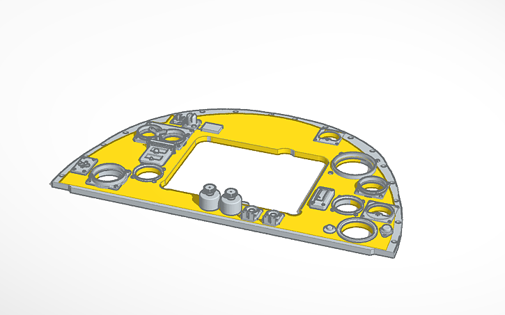 3D design Copy of Copy of Print Spitfire MkIX Instrument Panel - Tinkercad