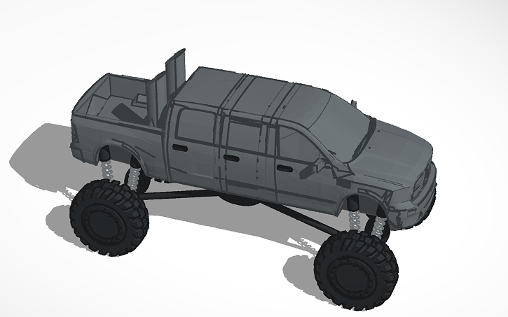 3D design dodge mega ram runner - Tinkercad