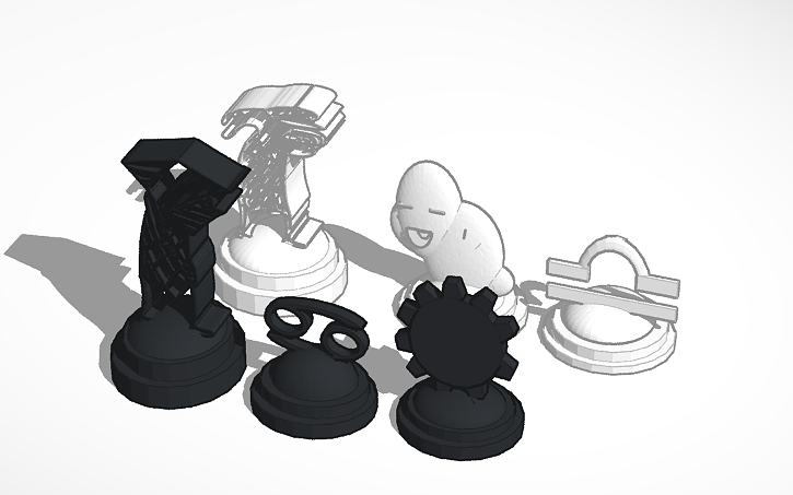 3D design Homestuck chess pieces | Tinkercad