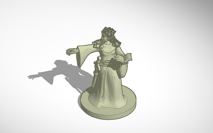 3D design fey mage female | Tinkercad