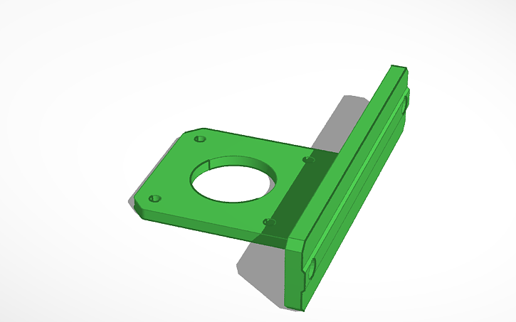 3D design Extruder Motor Mount - Tinkercad