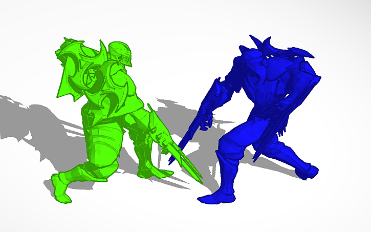 3D design ninja fight | Tinkercad