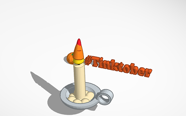 3D design Pixel Candle - Tinkercad