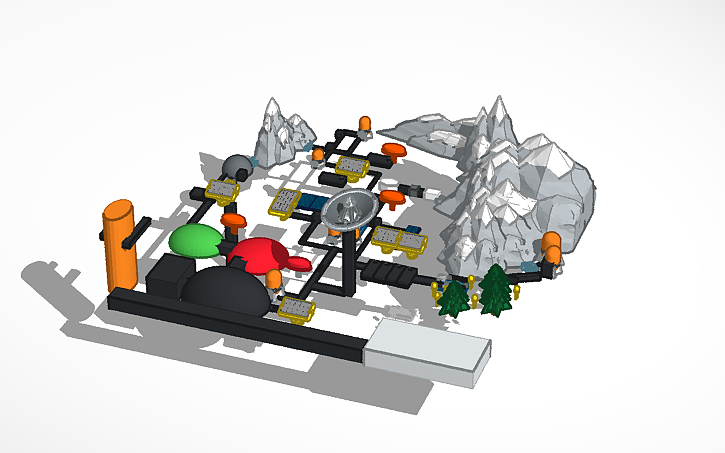 3D design moon base | Tinkercad