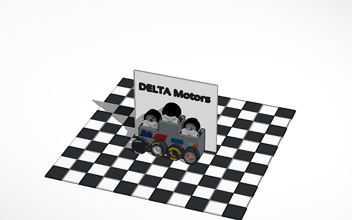 3d Design Delta Motors Tires Tinkercad