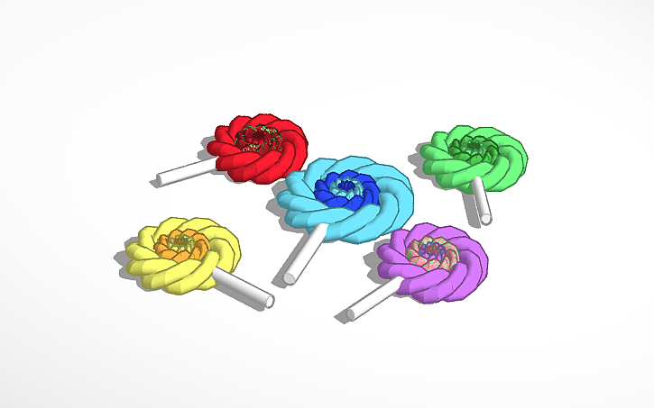 3D design 🍭~Lolli-Pops~🍭 | Tinkercad