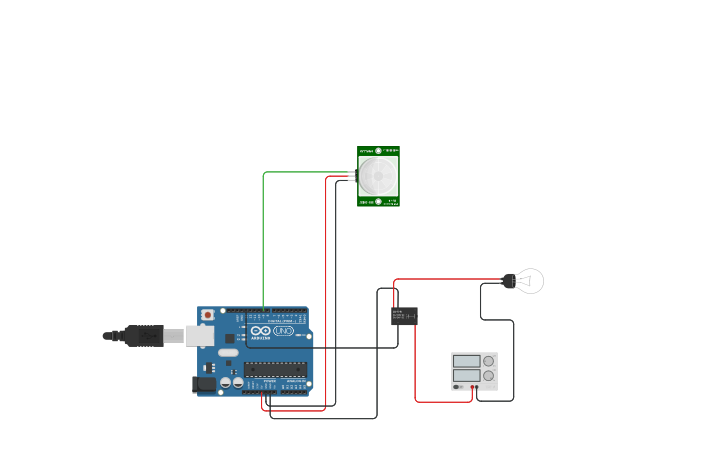 Circuit design Automatic light controller - Tinkercad