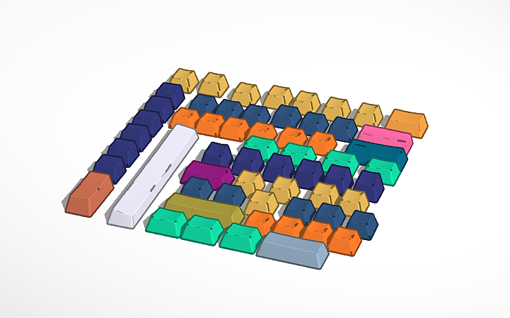 3D design keycaps - Tinkercad