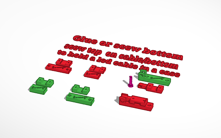 3D design cable clamb | Tinkercad