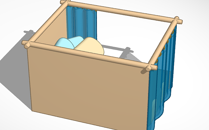 3D design bed - Tinkercad