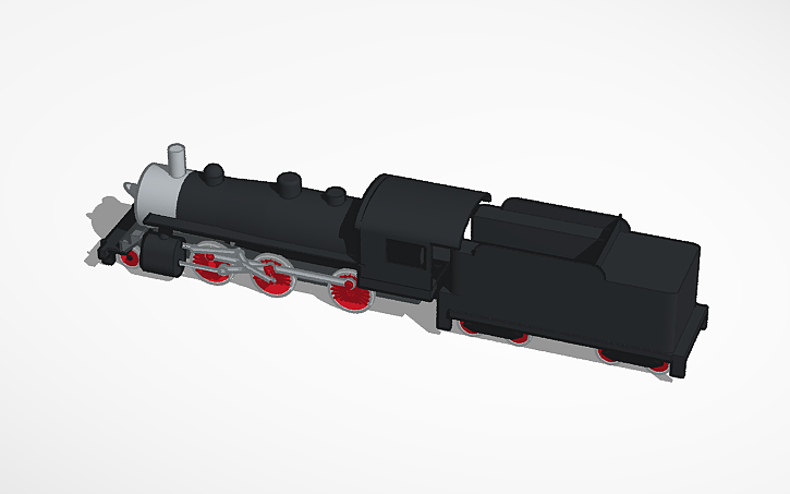 3D design Sim Lab Steam Locomotive - Tinkercad