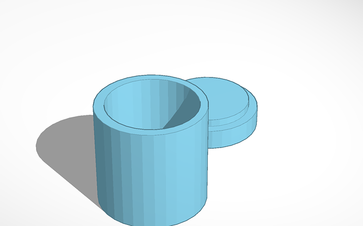 3D design blue box | Tinkercad