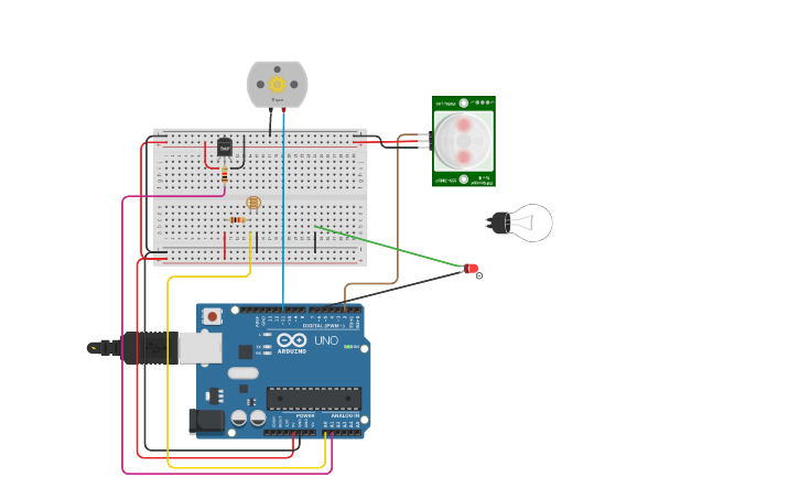 Circuit design Home Automation - Tinkercad