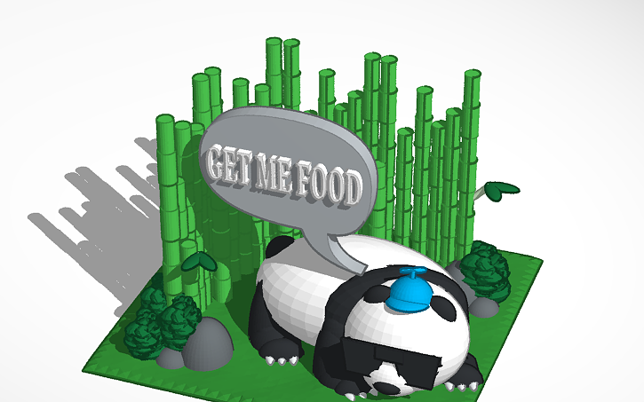 3D design LAZY PANDA | Tinkercad