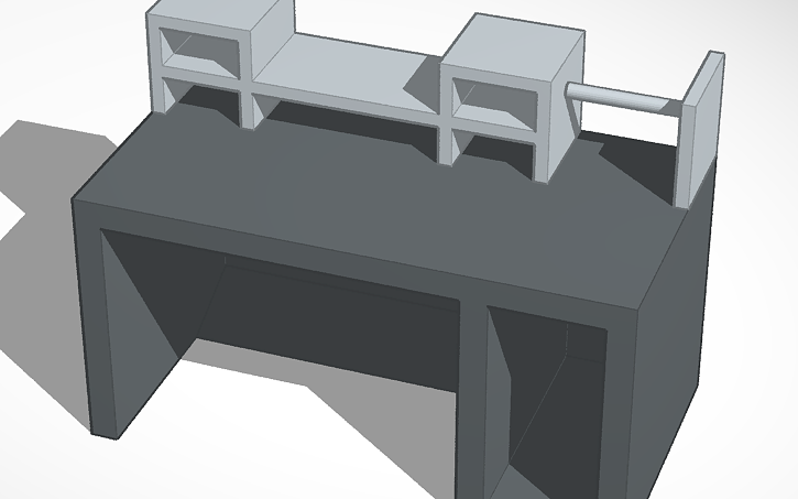 3D design Desk Design - Tinkercad