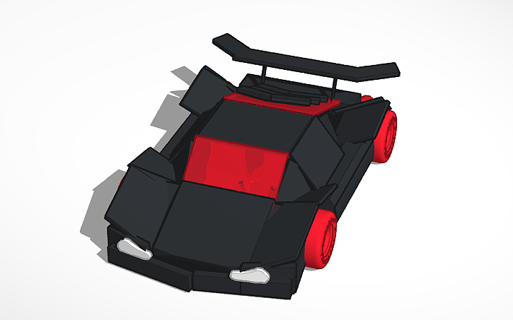 3D design lambo supercar - Tinkercad