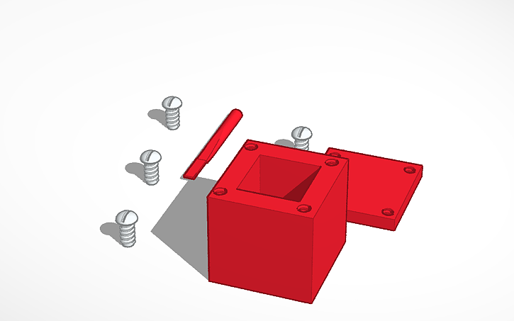 3D design lock box - Tinkercad