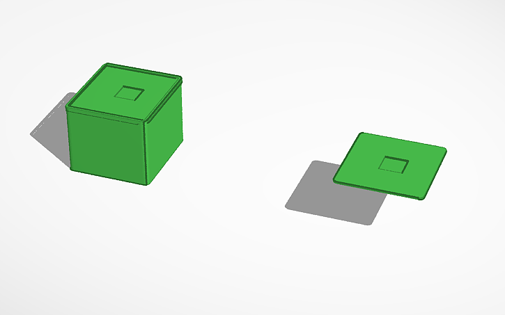 3D design box with a sliding lid for playing cards. - Tinkercad