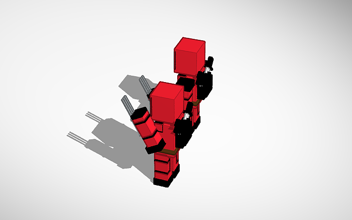 3D design Deadpool - Tinkercad