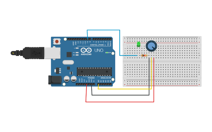 Circuit design Ejercicio 1, Tutorial 6 - Tinkercad