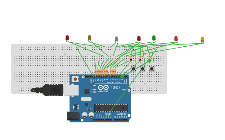 Circuit design Mario kart RNG - Tinkercad
