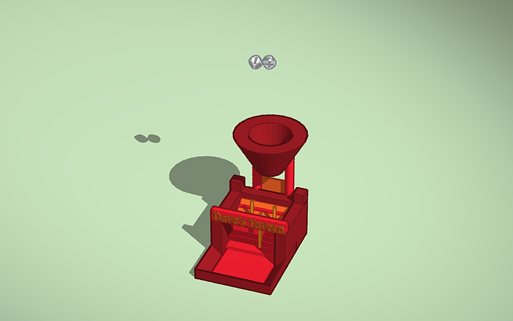 3D design Funnel dice roller - Tinkercad
