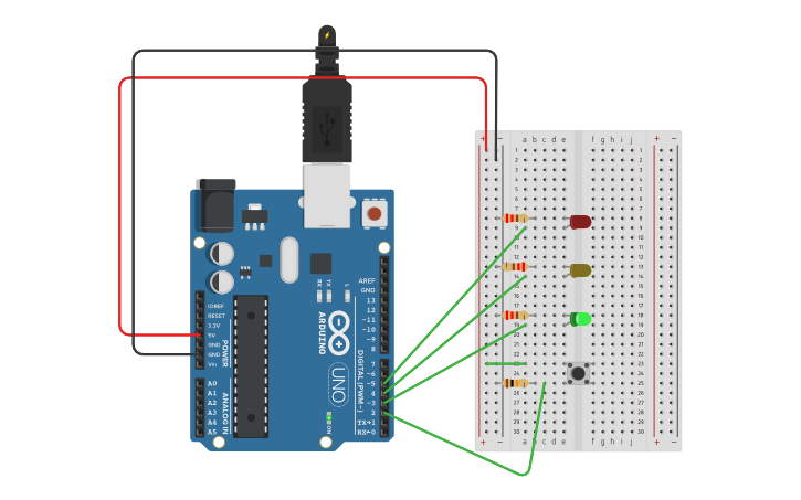 Circuit Design Arduino Project 02 Spaceship Interface By Michael Yang 8420
