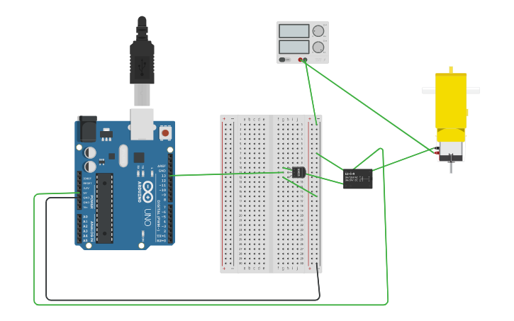 Circuit design Relay - Tinkercad