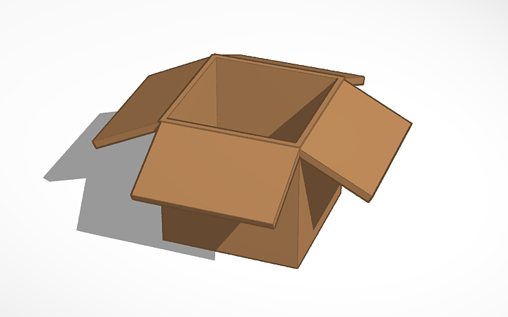 3D design Cardboard Box - Tinkercad