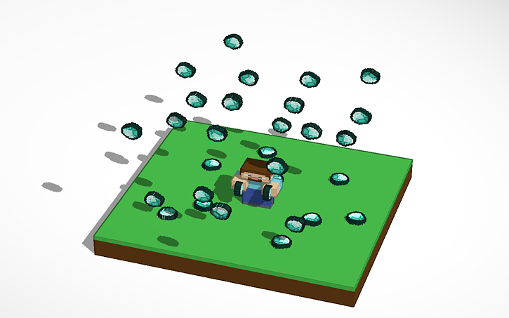 3D design crazy Steve in minecraft | Tinkercad