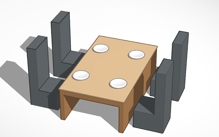 3D design table - Tinkercad