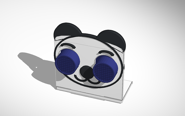 3D design Ultrasonic Support for HR-SC04 Panda Arduino - Tinkercad