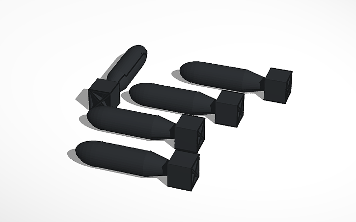 3D design f4u corsair 100kg bombs | Tinkercad