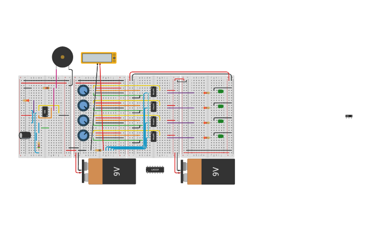 Circuit design Battery Monitoring Circuit - Tinkercad