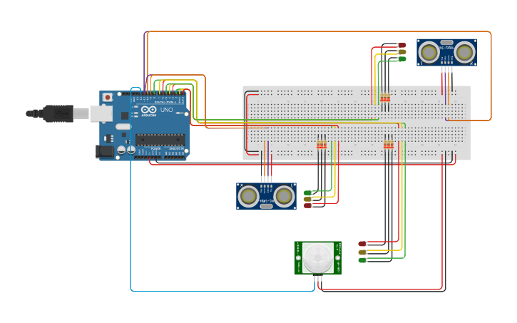 Circuit design Copy of Semáforo Inteligente - Tinkercad Circuit design Copy of Semáforo Inteligente - Tinkercad