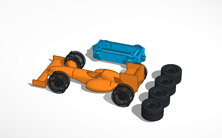 3D design Rubberband-powered racer #Tinkertivities - Tinkercad