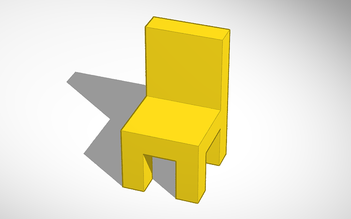 3D design Chair - Tinkercad