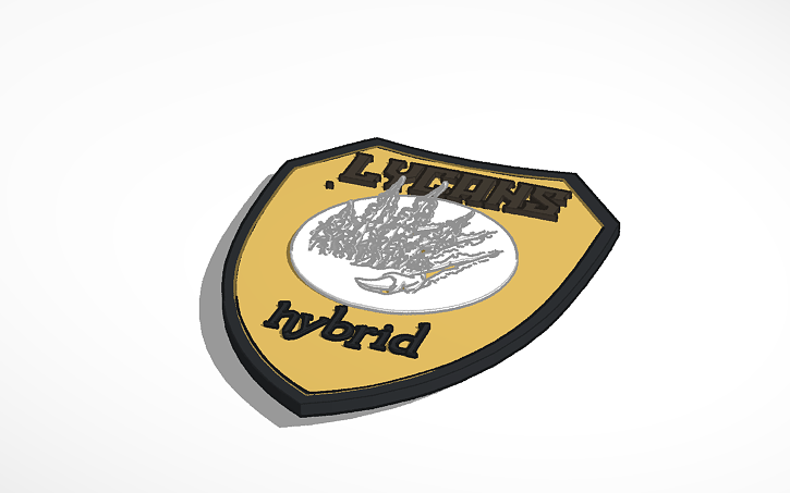 3D design Lycans Logo - Tinkercad