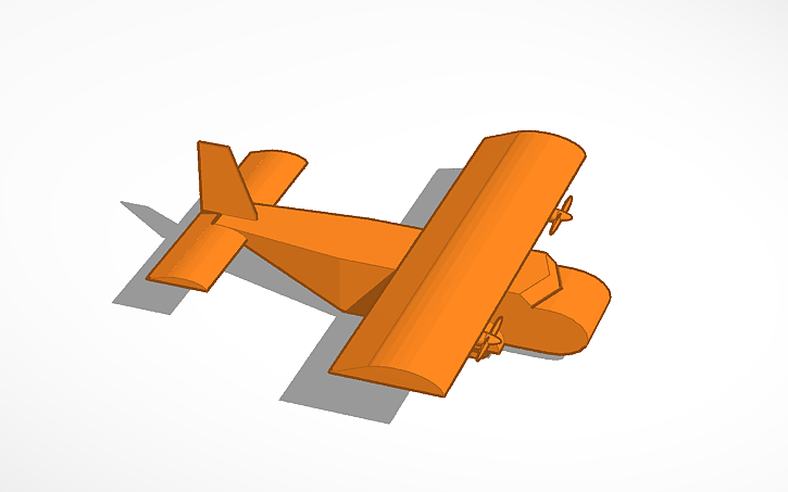 3D design Cargo plane - Tinkercad