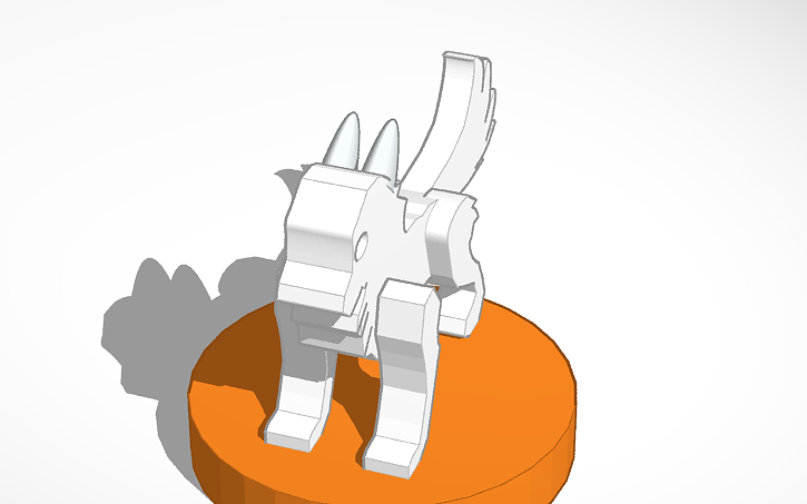3D design wolf - Tinkercad