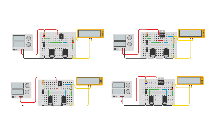 Circuit design Voltage Regulator via Zener & Transistor - Tinkercad